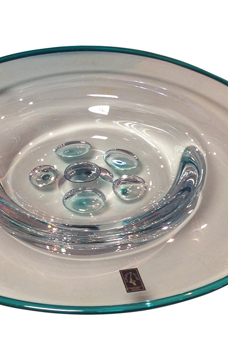 Exquisite Cosmos Plate by Langham Glass, Norfolk
