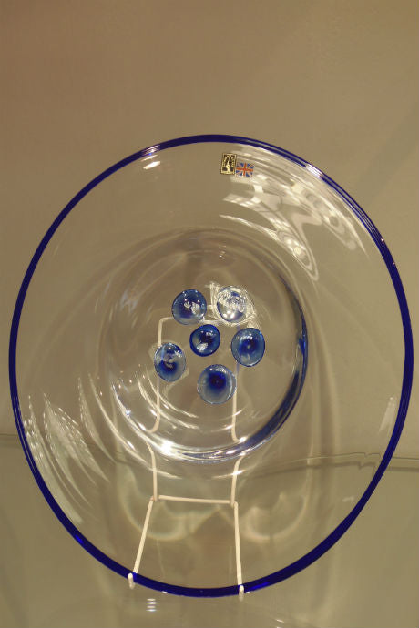 Exquisite Cosmos Plate by Langham Glass, Norfolk