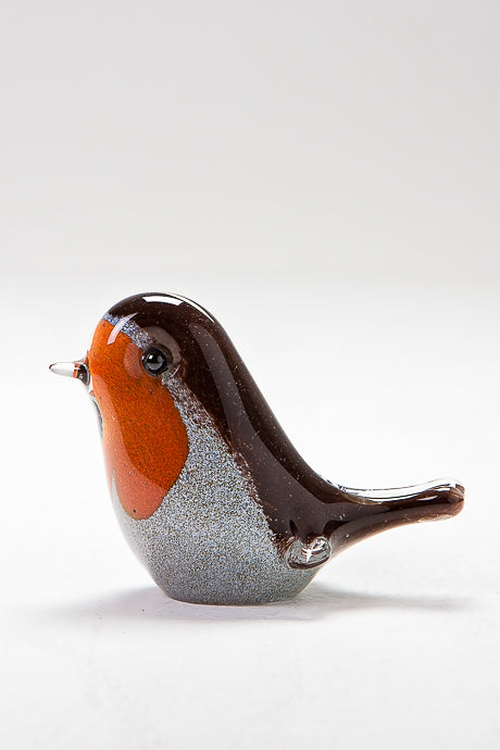 Stunning Glass Robin Figurine by Langham Glass, Norfolk